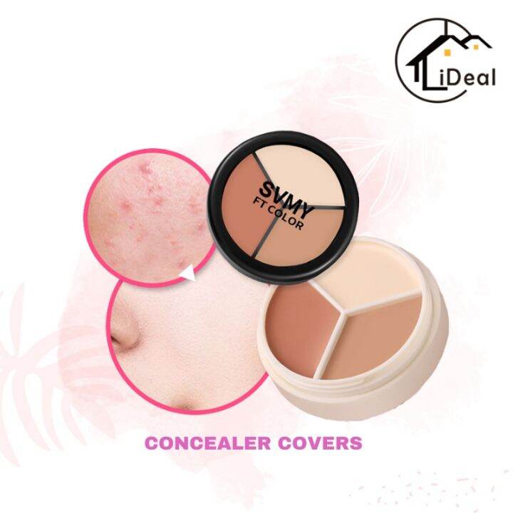 SVMY LAMEILA tri-color concealer covers spots acne marks dark circles ...