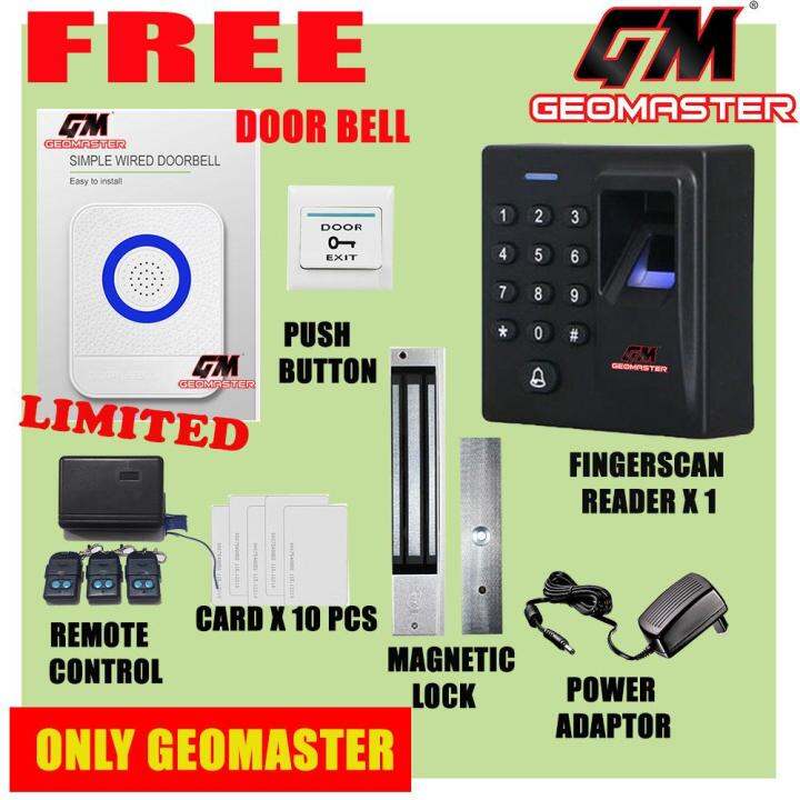 Biometric Fingerprint Door Access Security System With Remote Control ...