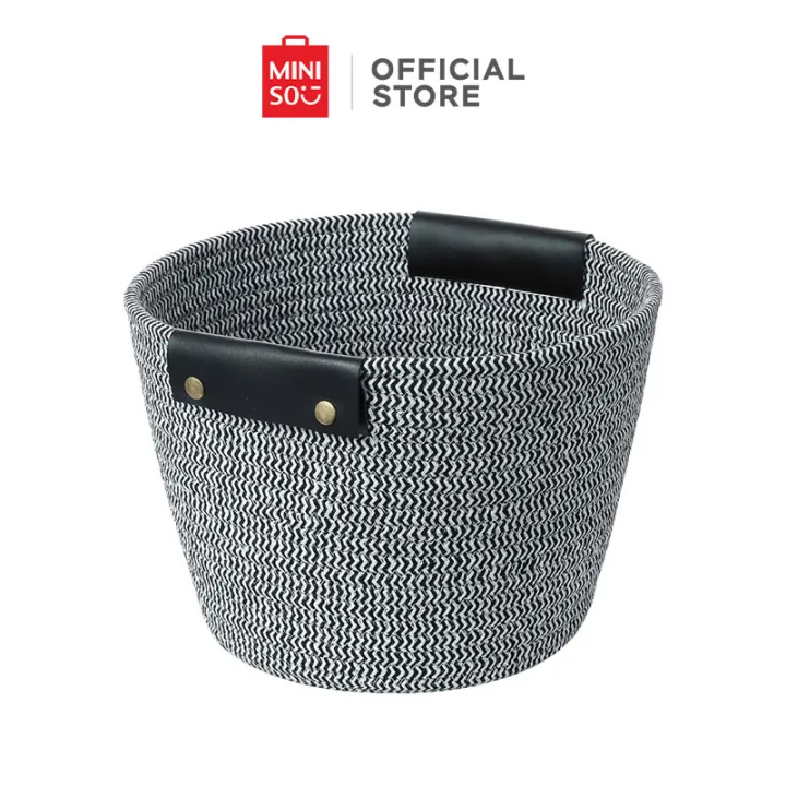 MINISO Cotton Rope Storage Basket with Handle | Lazada PH