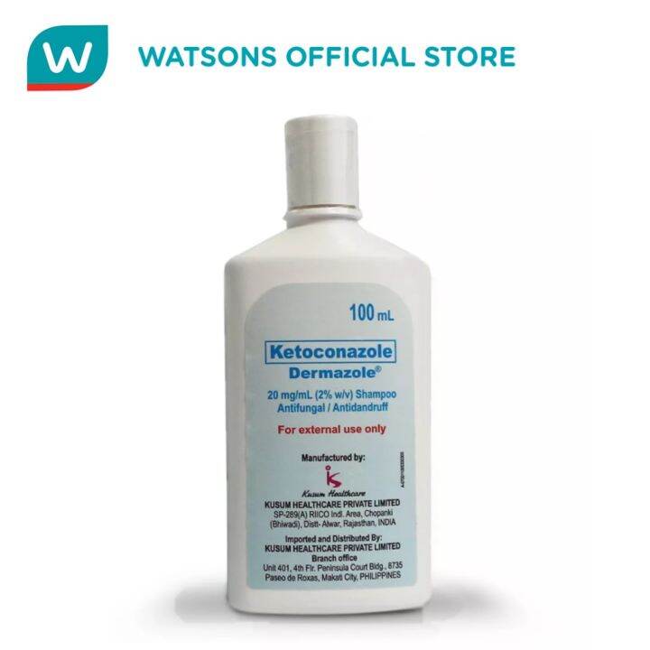 KETOCONAZOLE Dermazole Antifungal and Antidandruff Shampoo 100ml ...