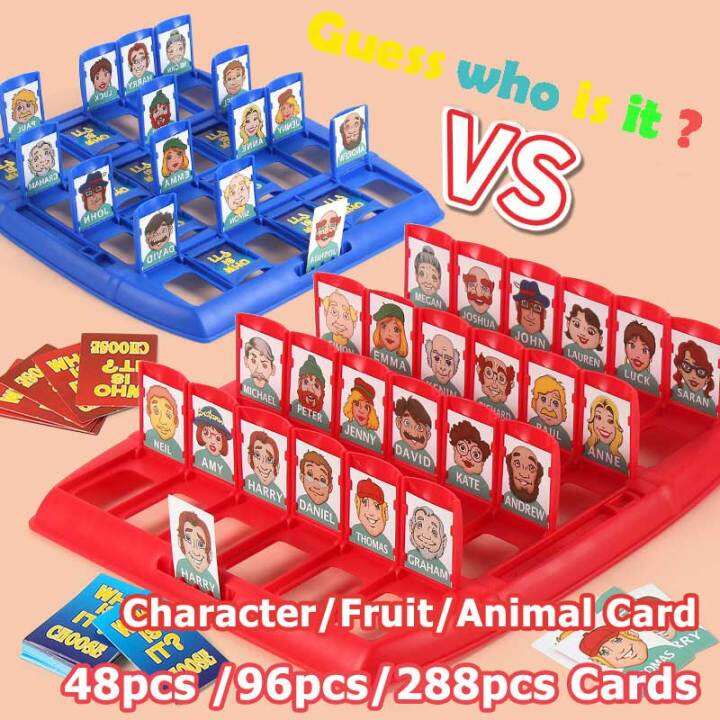 Guess Who Is It ? Classic BoardGame Funny Family Guessing Games Kids ...