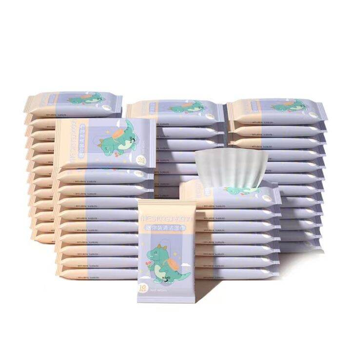 Baby Wipes 10 pulls per pack Mini wipes Easy to carry Baby available ...