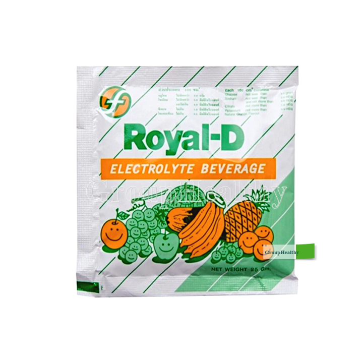 ROYAL-D Electrolyte Beverage Powder รอแยล-ดี เครื่องดื่มเกลือแร่รสผลไม้ ...