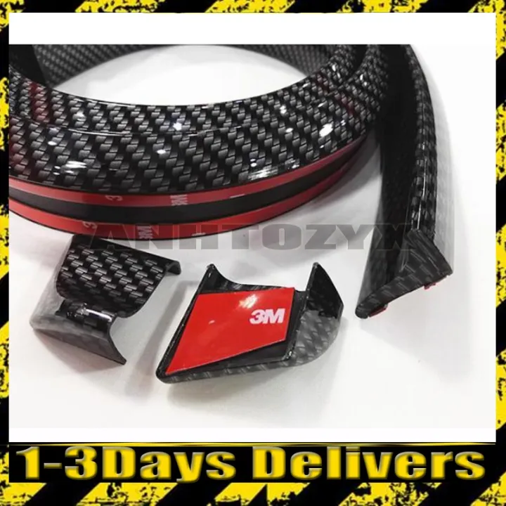 Samurai Universal Rubber Duck tail Carbon Fiber Rear Trunk Spoiler ...