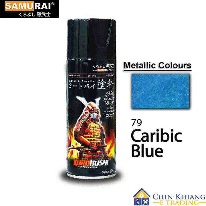 Samurai 79 Caribic Blue M512 Metallic Spray Paint 400ml | Lazada