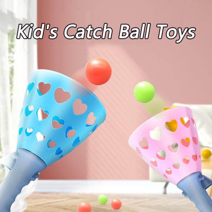 Kid's Catch Ball Game Bouncing Ball Exercise Toy Throwing and Catching ...