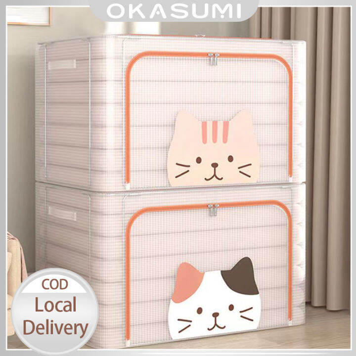 OKASUMI 66L/100L Clothes Storage Box Dust-Proof Waterproof Storage Box ...