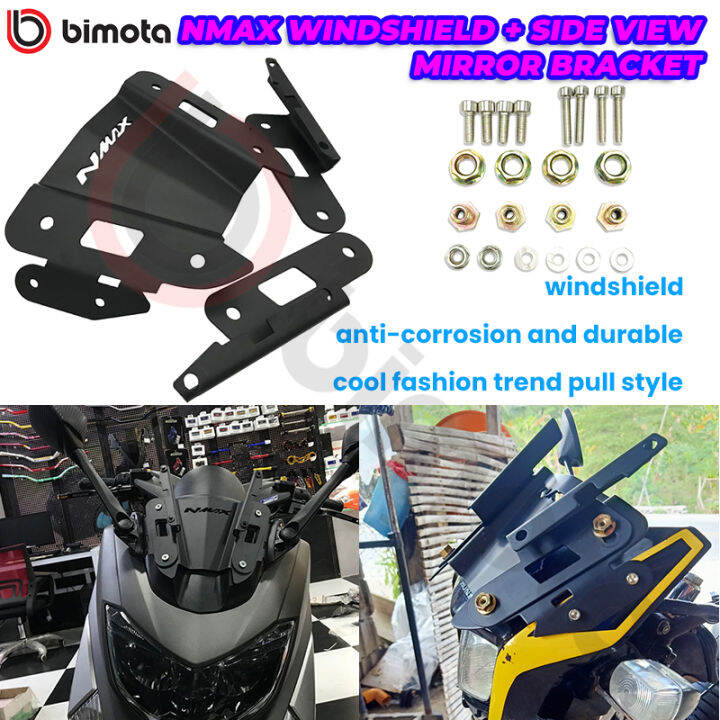 Bimota NEW NMAX 2019 2020 Windshield Bracket V1/V2 Side Mirror Bracket ...