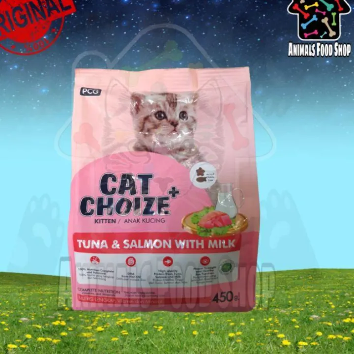 cat choize plus makanan anak kucing tuna dan salmon 450 gram | Lazada ...