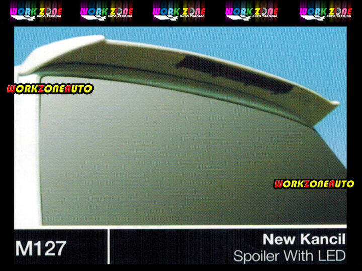M127 Perodua New Kancil Top Fiber Spoiler With LED Body kit Bodykit ...
