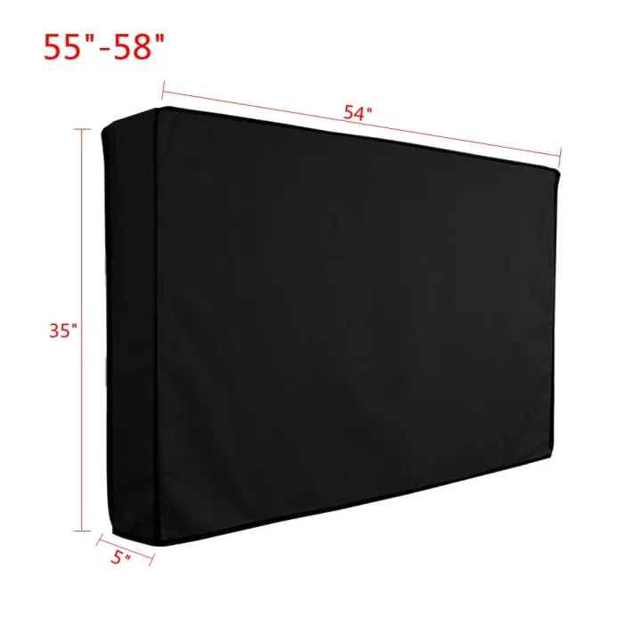 TV Cover Outdoor Protector Weatherproof evision Black Oxford Screens 30 ...