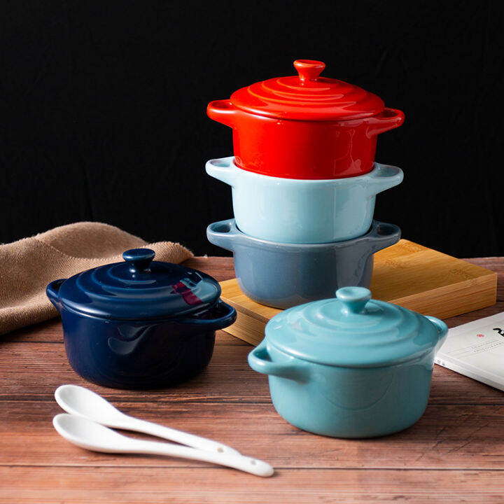 Kitchen Plus Tina Microwavable and Oven Safe Ceramic Serving Bowl ...