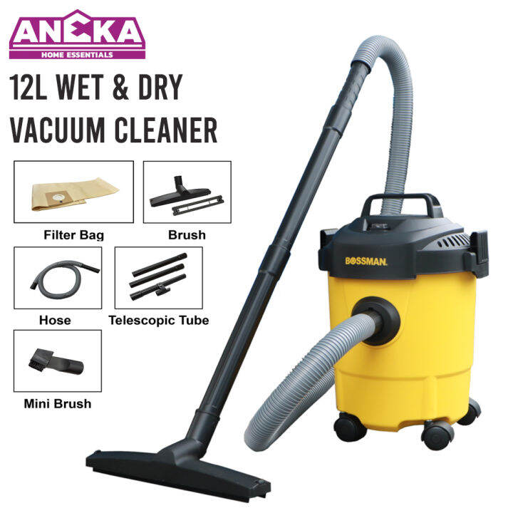 [NEW 2 IN 1 PRO] BOSSMAN 12 Litre Wet Dry Vacuum Cleaner Wet & Dry ...