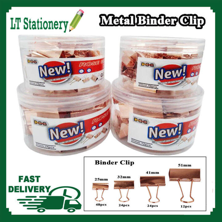 (Lt Stationery) Metal Binder Clip Document Paper Clips | Lazada PH