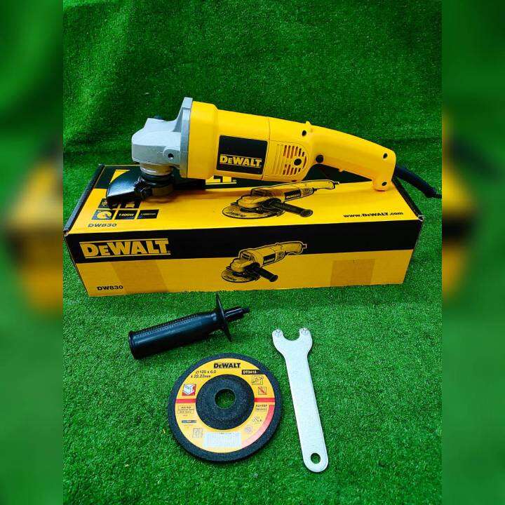 DEWALT เครื่องเจียร์ไฟฟ้า รุ่น DW830 กำลังไฟ 1400 วัตต์ ขนาด 5นิ้ว 220V ...