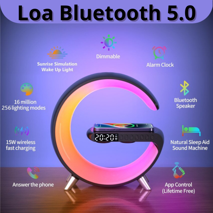 Loa Bluetooth 5.0 Thông Minh, Đa Năng, Loa Decor Phòng Ngủ Sạc Không ...
