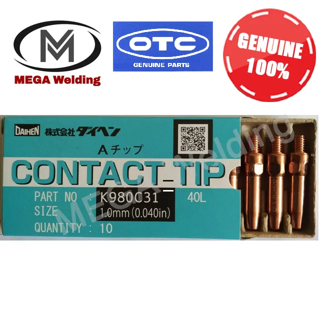 OTC Daihen Contact Tip K980C29-32 40L หัวเชื่อมขนาด 0.8-1.2mm (10ชิ้น/กล่อง) | Lazada.co.th