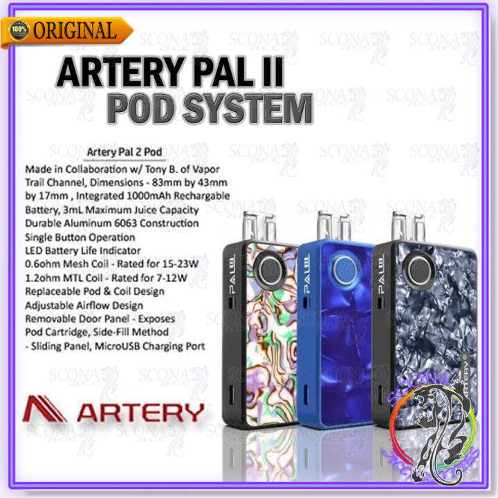 Authentic Vape ARTERY PAL II POD System Starter Kit - ARTERY PAL II ...