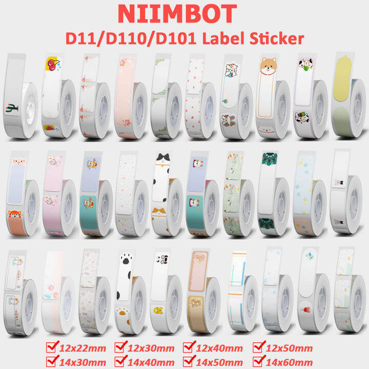 1Roll Thermal Label Tape Label Sticker for Niimbot D11/D110/D101/H1S ...