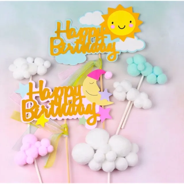 Happy birthday Sun and Moon Topper | Lazada PH