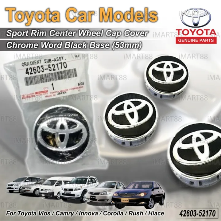 Original Toyota Vios Camry Innova Corolla Rush Hiace 53mm Sport Rim ...