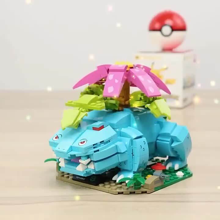 Genuine Pokémon Anime Figure Building Blocks Bricks Mould King Pop It ...