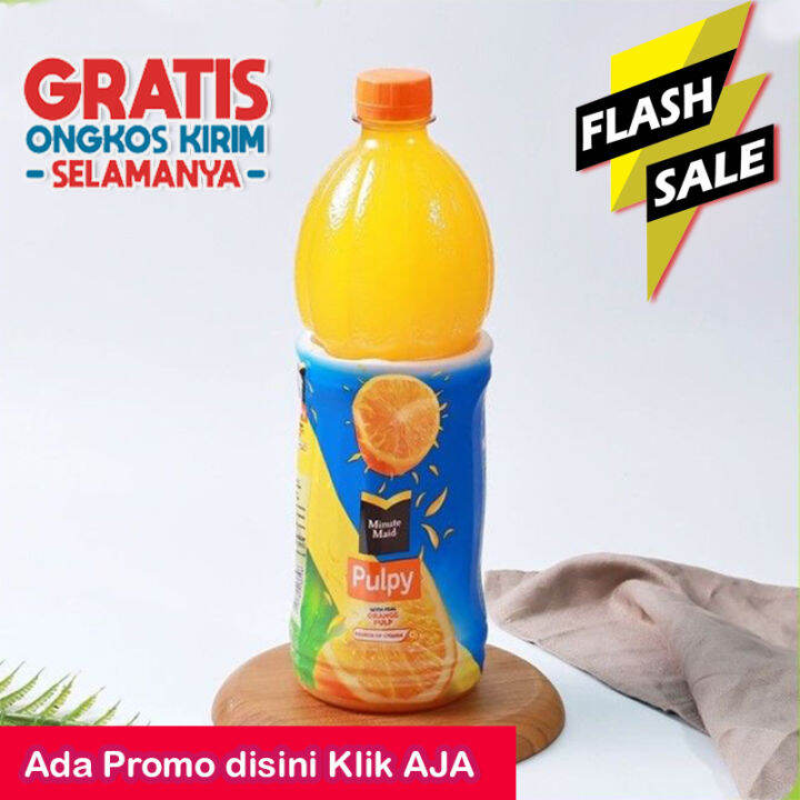 minuman Minute Maid Juice Pulpy Orange botol 1L | Lazada Indonesia