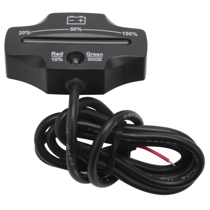 12V 24V LED Lead Acid Storage Battery Indicator Gauge Battery Level ...