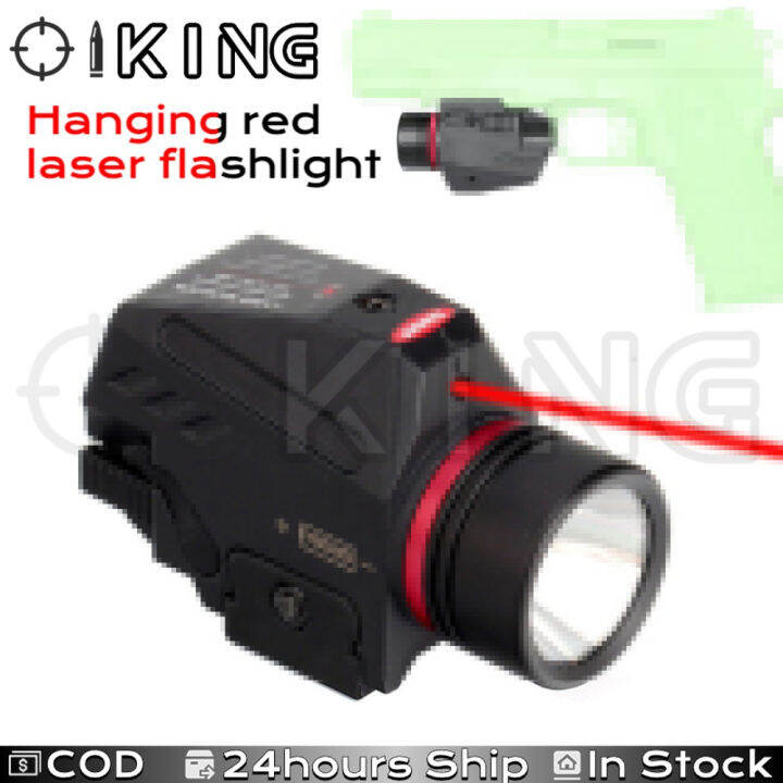 Oiking Hanging Tactical Handg-un Red La-ser Si-ght Pis-tol LED ...