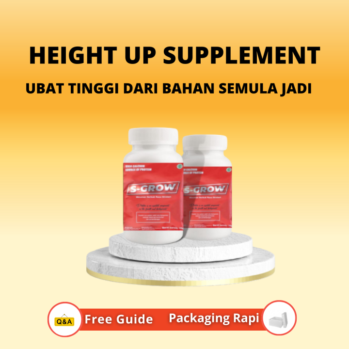 S GROW CALSIUM HIGHT UP UBAT TINGGI BADAN CALSIUM TERBAIK 100% ORIGINAL ...