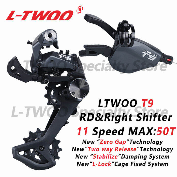 LTWOO T9 1X11Speed Groupset 2-Way Release Trigger Shifter Damping Rear ...