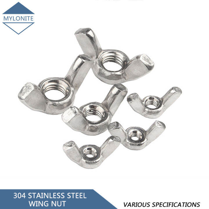 304 Stainless Steel Wing Nuts Butterfly Nut to Fit Bolts & Screws M3 M4 ...