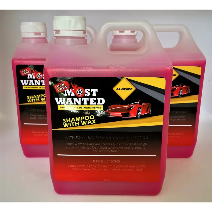 Shampoo with foam booster and carnauba wax 1 liter | Lazada PH