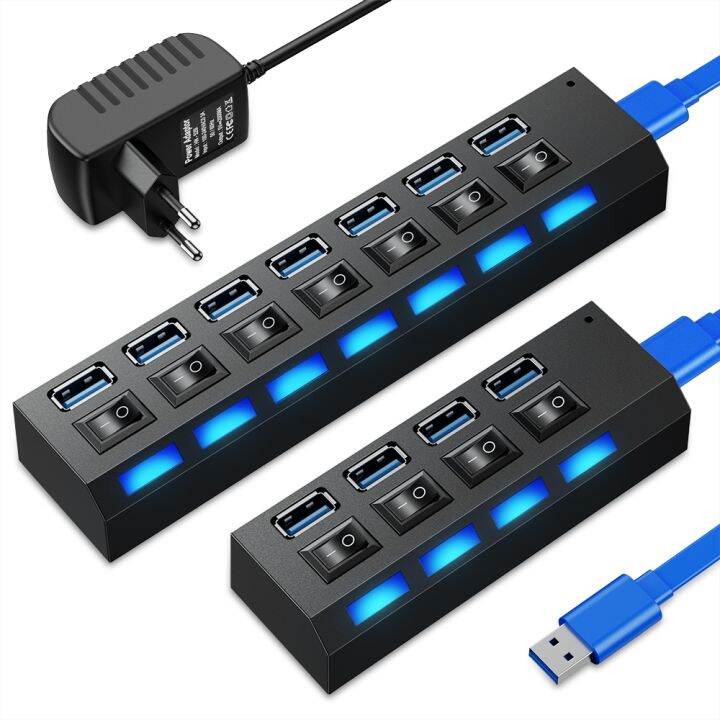 [HOT W] Hub 3 0 USB Splitter 3.0 Adapter Several Ports Use 2.0 With ...