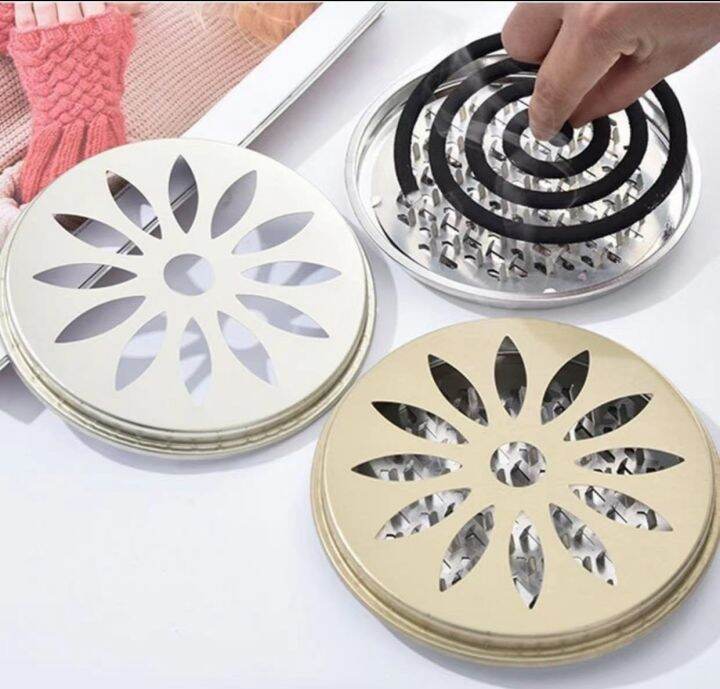 Mosquito Coils Holder with Cover Incense Holder Metal Plate (KATOL ...