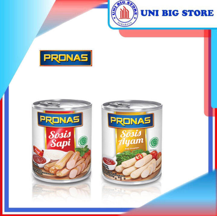 Pronas Chicken | Beef Sausage 325 gr Sosis Ayam Sapi Kaleng | Lazada ...