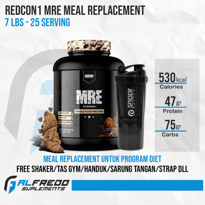 Redcon1 MRE Meal Replacement 7 Lbs Diet Pembentukan Otot Whole Food ...