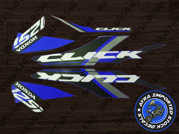 HONDA CLICK 125 20 GC V2 BLUE Stock Decal/Sticker | Lazada PH