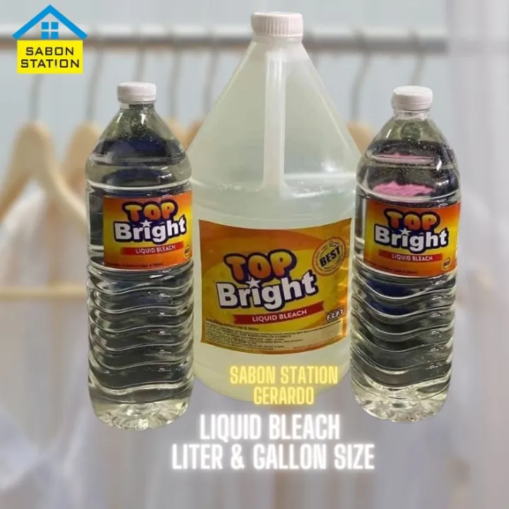 TOP BRIGHT LIQUID BLEACH AND DISINFECTANT 1L |FDA APPROVED | Lazada PH