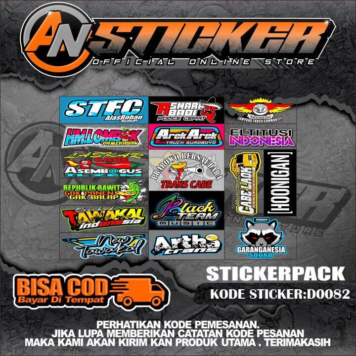 STICKERPACK EXPEDISI TRUK (BONUS LAMINASI) | Lazada Indonesia