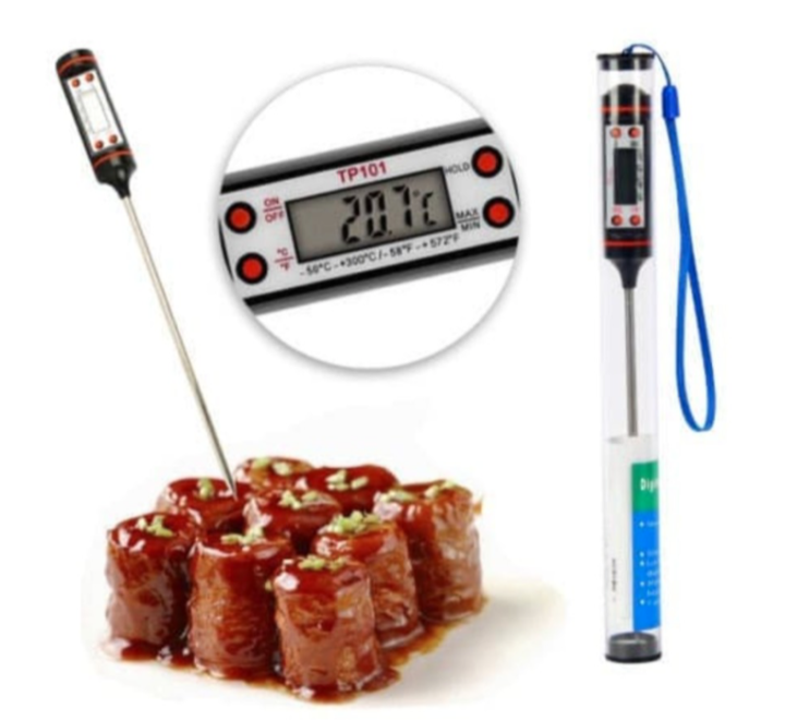 TERMOMETER DIGITAL THERMOMETER MASAK MAKANAN UKUR SUHU KUE AIR DAGING ...