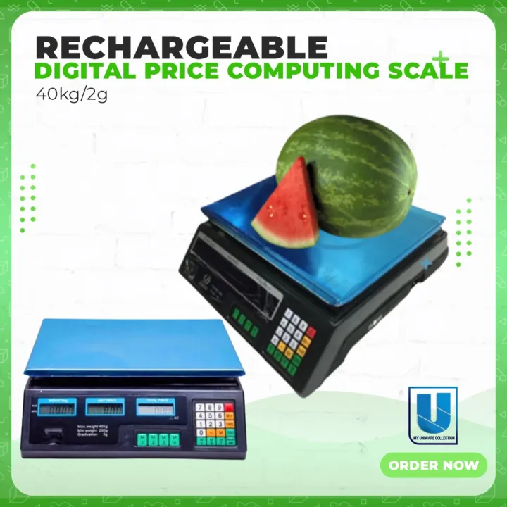 Computing Scale Rechargeable Digital Price Computing Scale 40kg 2g