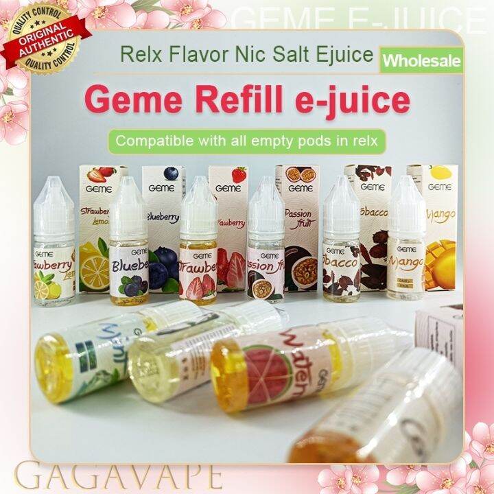 RELX Flavor Nic Salt Vape E-Juice 30ml Refill For RELX Infinity ...