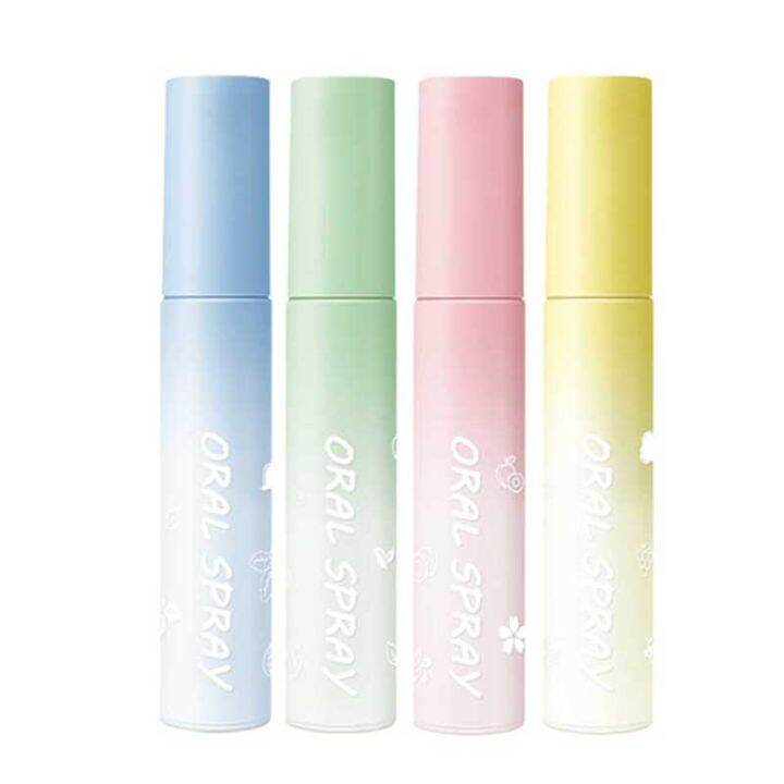 Breath Freshening Spray Fresh Fruit Tea Flavor Oral Spray Portable Long ...