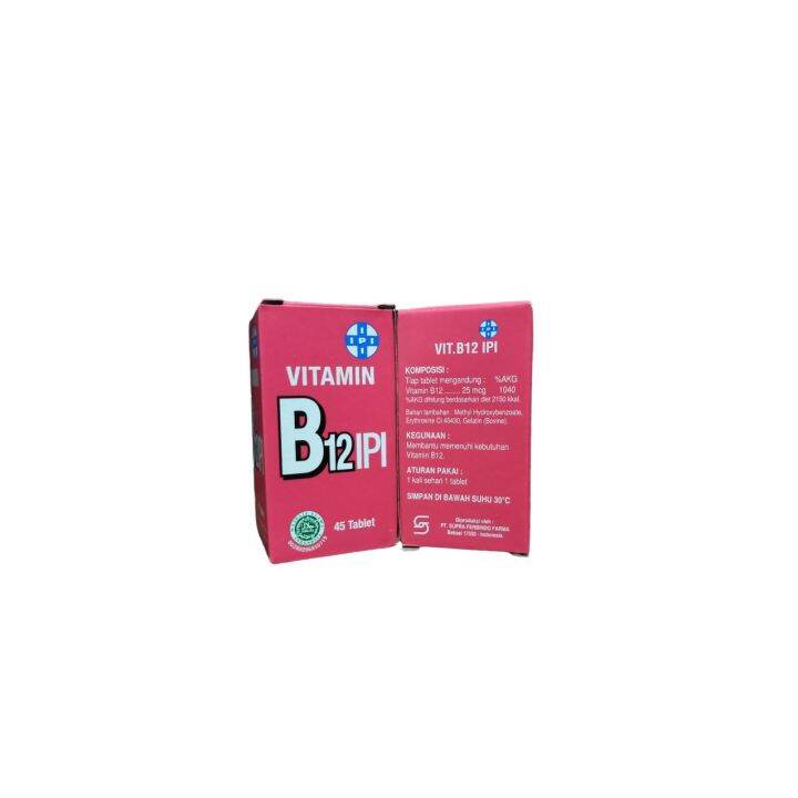 Vitamin B12 Ipi Isi 45 tablet | Lazada Indonesia
