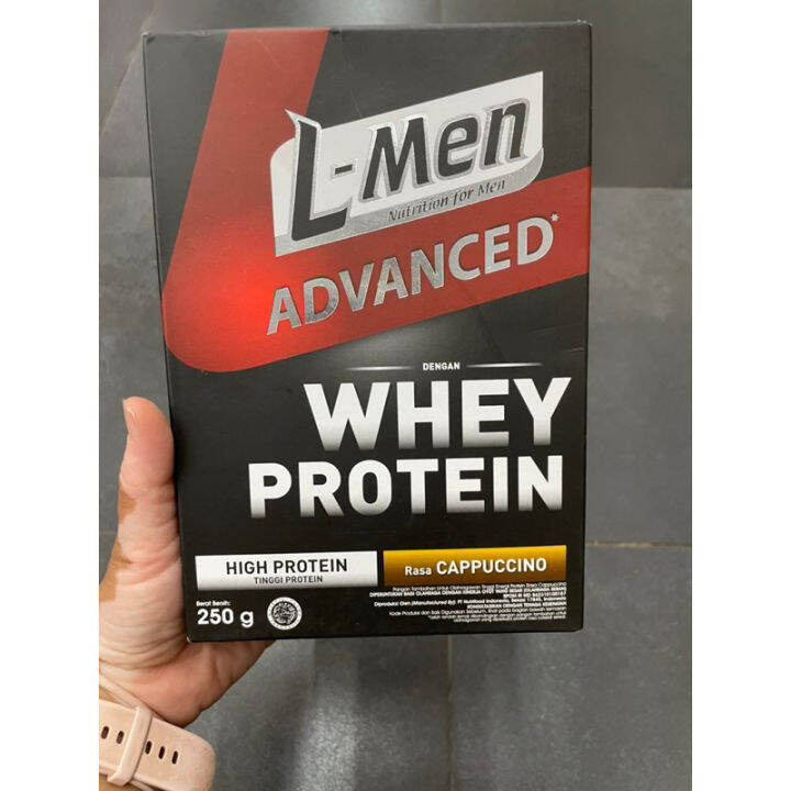 L-Men Whey Advanced Cappuccino 250 gram - Suplemen Tinggi Whey Protein ...