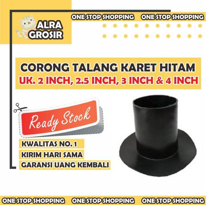 CORONG TALANG KARET HITAM CORONG TALANG AIR PLASTIK 2 INCH 2 1/2 INCH 3 ...