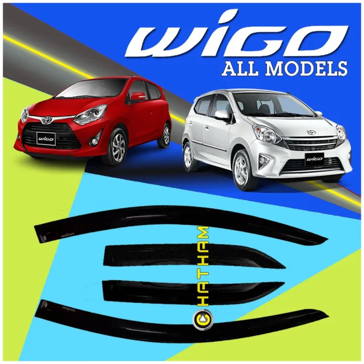 Toyota Wigo ( All Models ) Bk Rain Guard Window Visor easy to use ...