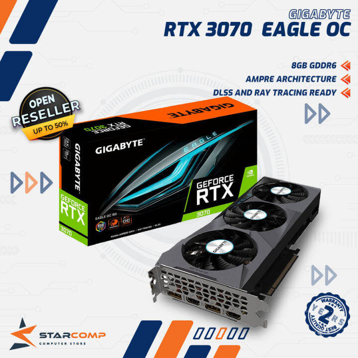 GIGABYTE GeForce RTX 3070 EAGLE OC 8GB GDDR6 GV-N3070EAGLE OC-8GD ...