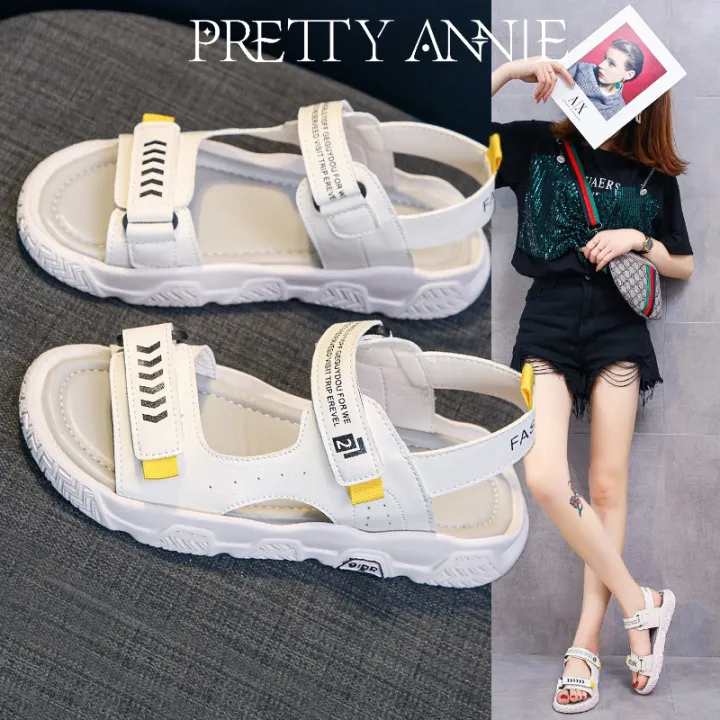 Pretty Annie รองเท้า ผู้หญิง รองเท้าแตะ รองเท้า แตะหญิง รองเท้าส้นตึก ญ ...